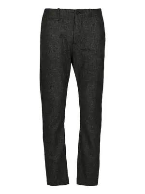 HANNES ROETHER Checked Trousers - Grey