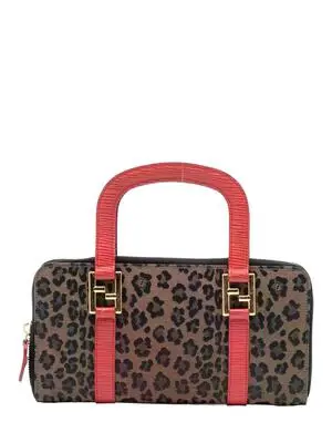 Fendi 20th Century Leopard Printed Handbag - Brown