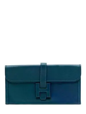 Hermès 2013 Epsom Jige Elan 29 Clutch - Blue