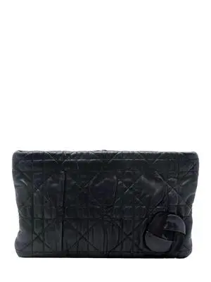 DIOR 2010 Calfskin Cannage Rose Clutch