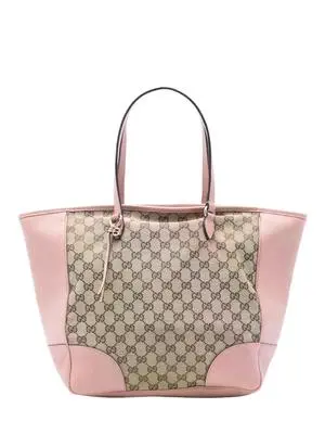 Gucci Gg Canvas Bree Zipped Tote Bag - Brown