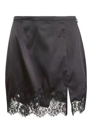 FLEUR DU MAL Juliet Lace Slip Mini Skirt