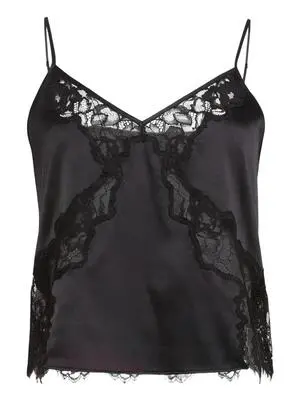 Fleur Du Mal Lace Juliet Top - Black
