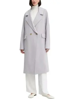 FORTE_FORTE Double-breasted Coat - Grey