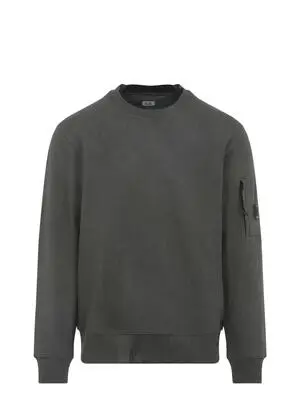 C.P. COMPANY Zip-pocket Crew-neck Sweatshirt - Grey