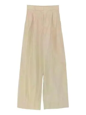 FORTE_FORTE Pleated Trousers - Neutrals