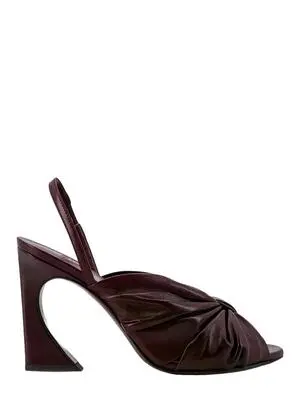 Fendi Arco Twisted Heeled Pumps - Purple