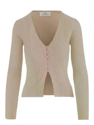 ARCH4 Ribbed V-Neck Cashmere Cardigan
