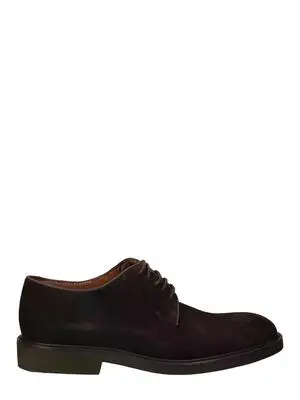 LOTTUSSE Lace-up Suede Derby Shoes - Brown