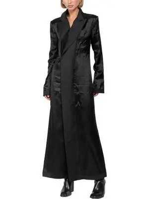MAISON MARGIELA Peak-lapel Maxi Dress - Black