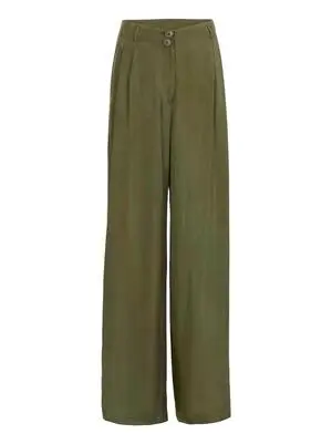 Silvia Tcherassi Opal Pleated Trousers - Green
