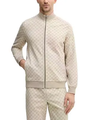 JOOP! Patterned Zip-up Hoodie - Neutrals