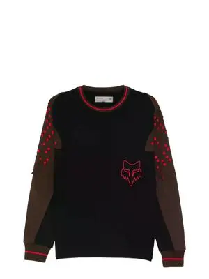 KIKO KOSTADINOV Perforated Long-sleeve Sweatshirt - Black