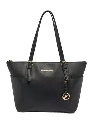 Michael Kors East West Leather Shoulder Bag - Black