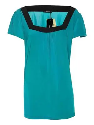 ELENA MIRO` Square-neck Top - Green