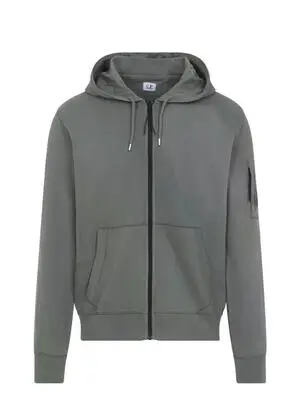 C.P. COMPANY Zip-up Hooded Hoodie - Grey