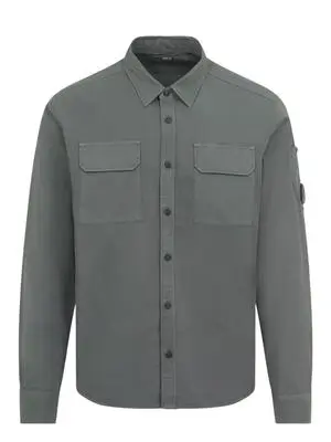 C.P. COMPANY Pocket Cotton Shirt - Grey