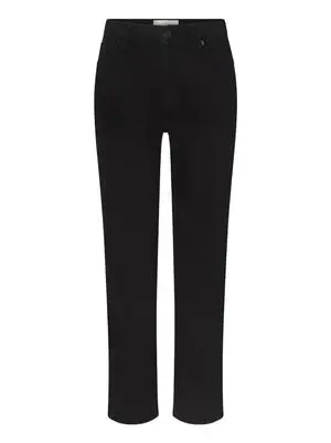 FRAME Button-fastening Straight Leg Jeans - Black