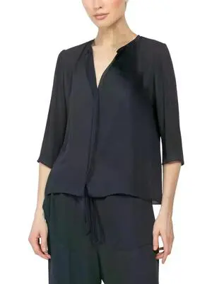 PETER COHEN V-neck Blouse - Blue