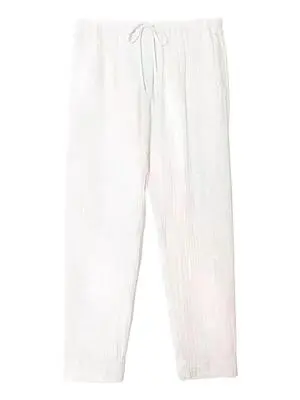 Xirena Textured Drawstring Trousers - White