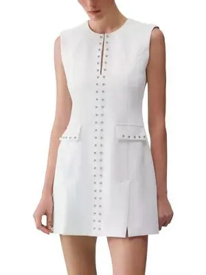 Liu Jo Studded Mini Dress - White