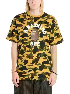 A BATHING APE Camo Graphic T-shirt - Yellow