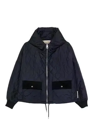 Marc O'polo Quilted Hooded Jacket - Blue