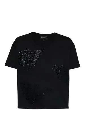 Emporio Armani Embellished T-shirt - Black