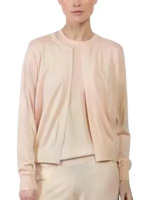 Frenckenberger Open-front Cardigan - Neutrals