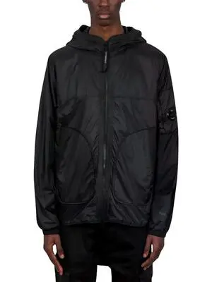 C.P. COMPANY Zip-up Hooded Jacket - Black
