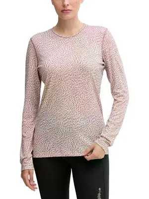 Icebreaker Patterned Long-sleeve Top - Pink
