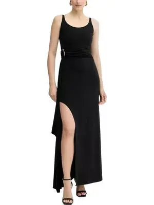Herve Leger Mila Buckle Maxi Dress - Black
