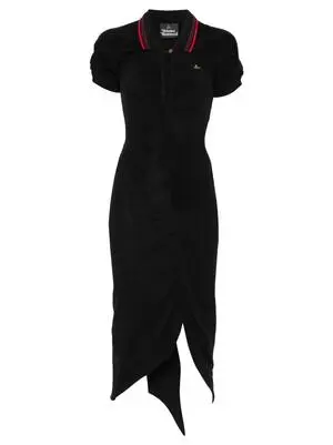 VIVIENNE WESTWOOD Pulling Ruffled Midi Dress - Black