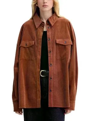GESTUZ Buttoned Shirt - Brown