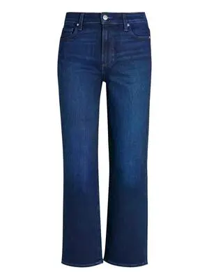 Paige Straight Leg Five-pocket Jeans - Blue