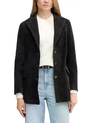 PEDRO DEL HIERRO Suede Blazer - Blue