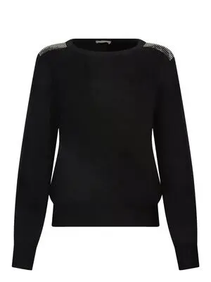 Liu Jo Bead-embellished Top - Black