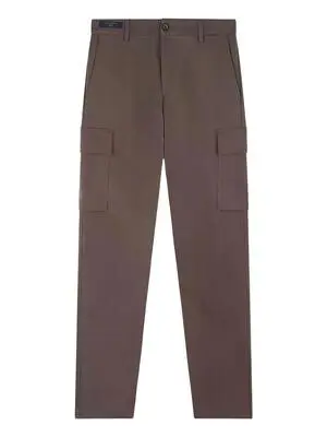Paul & Shark Button-fastening Cargo Trousers - Brown