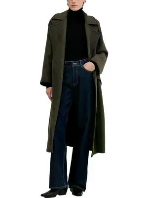 SANDRO FERRONE Belted Coat - Green