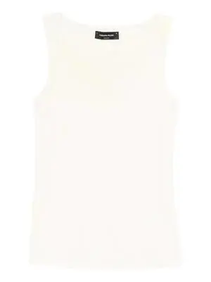 Fabiana Filippi Scoop-neck Top - White