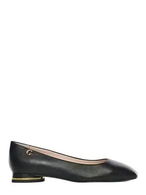 COCCINELLE Everyday Square-toe Ballet Flats - Black