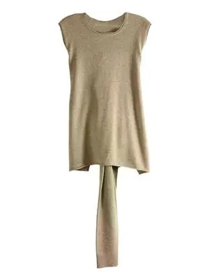 UMA WANG Tied Sleeveless Tank Top - Neutrals