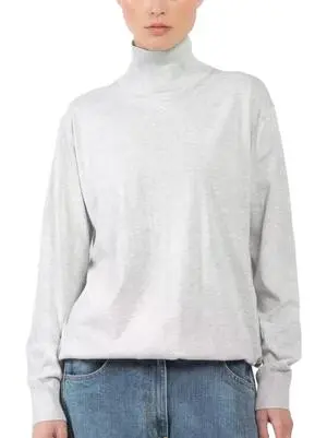 Tibi Roll-neck Sweater - Grey
