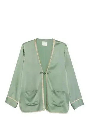 FORTE_FORTE Pocket Trim Jacket - Green