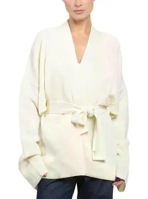Barena Venezia Shawl-neck Belted Cardigan - Neutrals