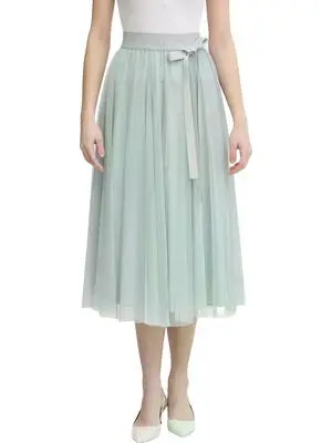 JOOP! Midi Skirt With Ribbon Detail - Blue
