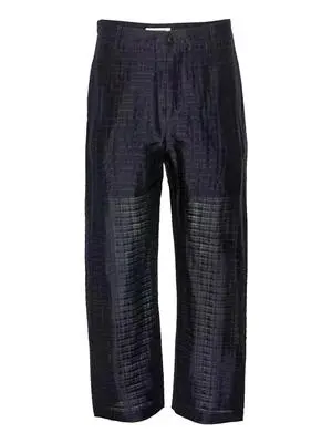 Henrik Vibskov Button Grid Trousers - Blue