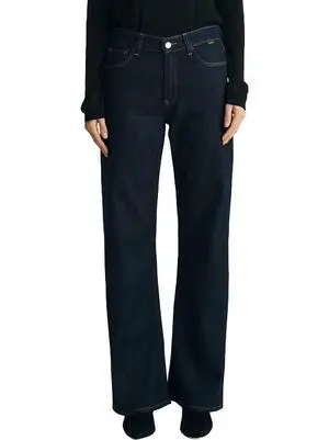 MAVI Taylor High-waist Wide-leg Jeans - Dark Blue Shiny Gold Premium