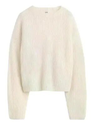TOTEME Ribbed Knit Sweater Neutrals