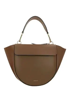 WANDLER Hortensia Leather Tote - Brown